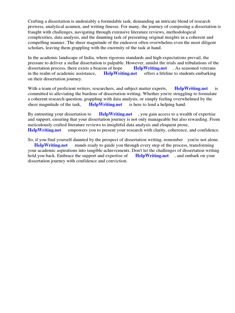 Dissertation Makers in India | PDF | Thesis | Copy Editing