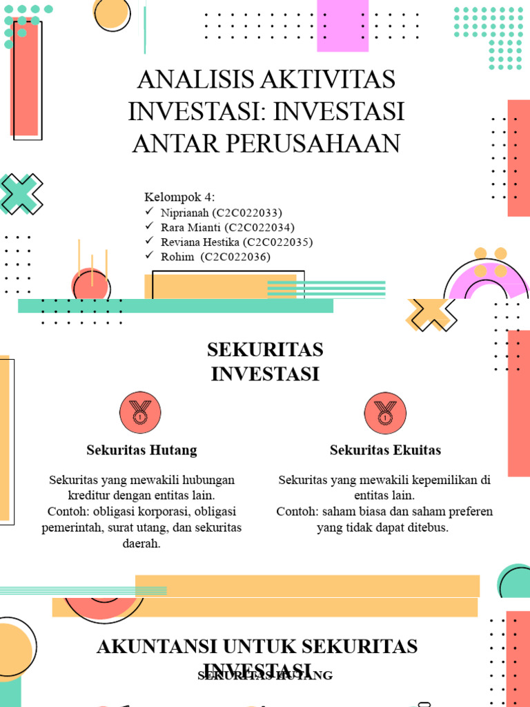 Analisis Aktivitas Investasi Perusahaan | PDF | Pengelolaan Keuangan & Uang