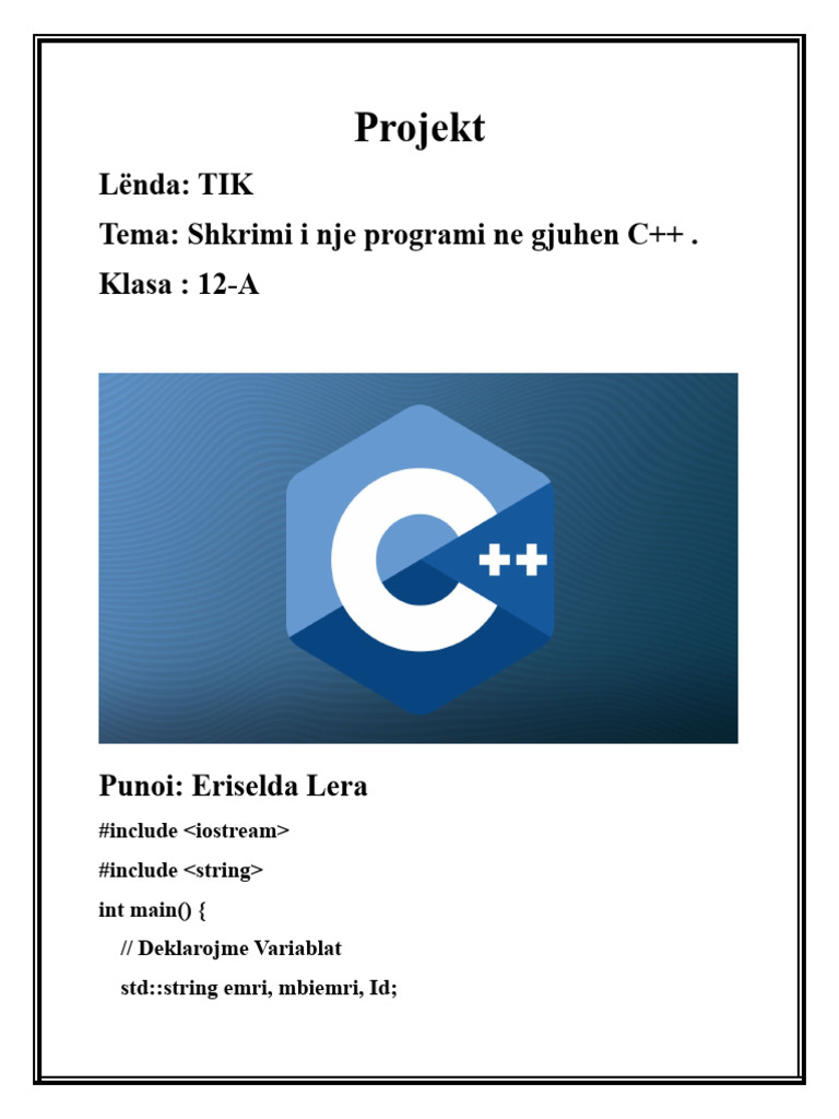 Projekt TIK 2024 ERI | PDF