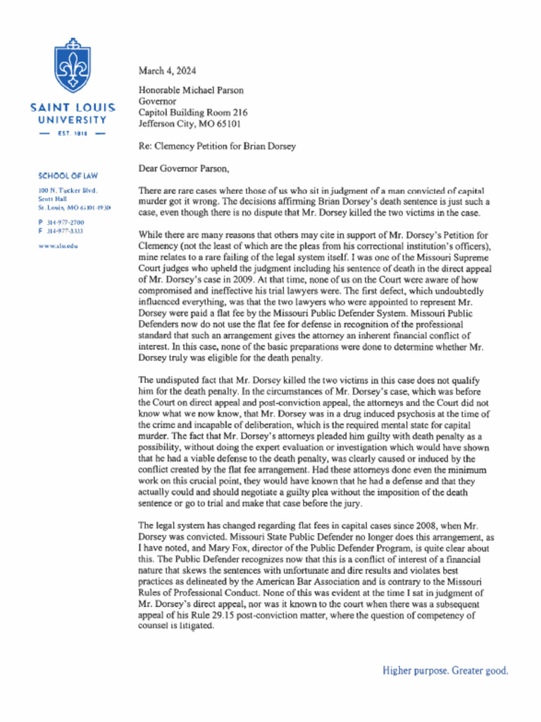 Michael Wolff clemency recommendation | PDF