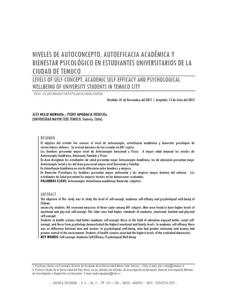 842-Texto Del Articulo | PDF | Autoeficacia | Alfa de Cronbach 842-Texto Del Articulo | PDF | Autoeficacia | Alfa de Cronbach