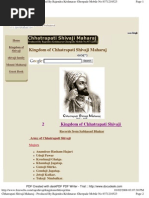Maratha Royal Family Tree: Shivaji | PDF