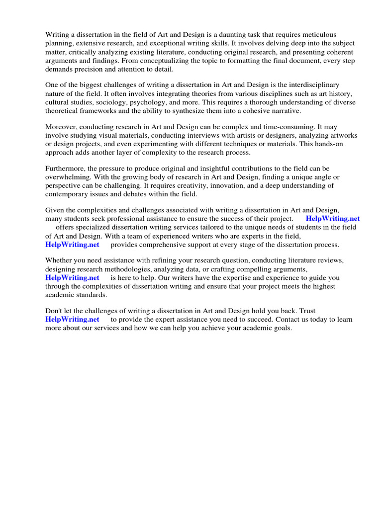 Dissertation Art and Design | Download Free PDF | Art History | Paintings