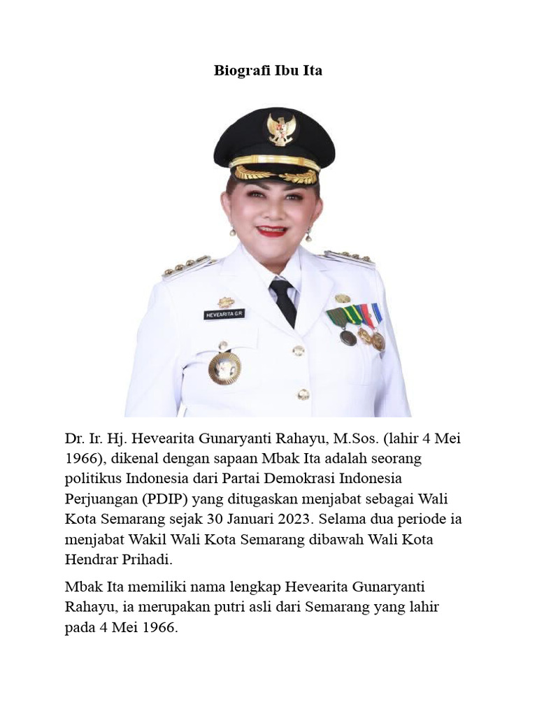 Biografi Bu Ita | PDF | Kesehatan Holistik