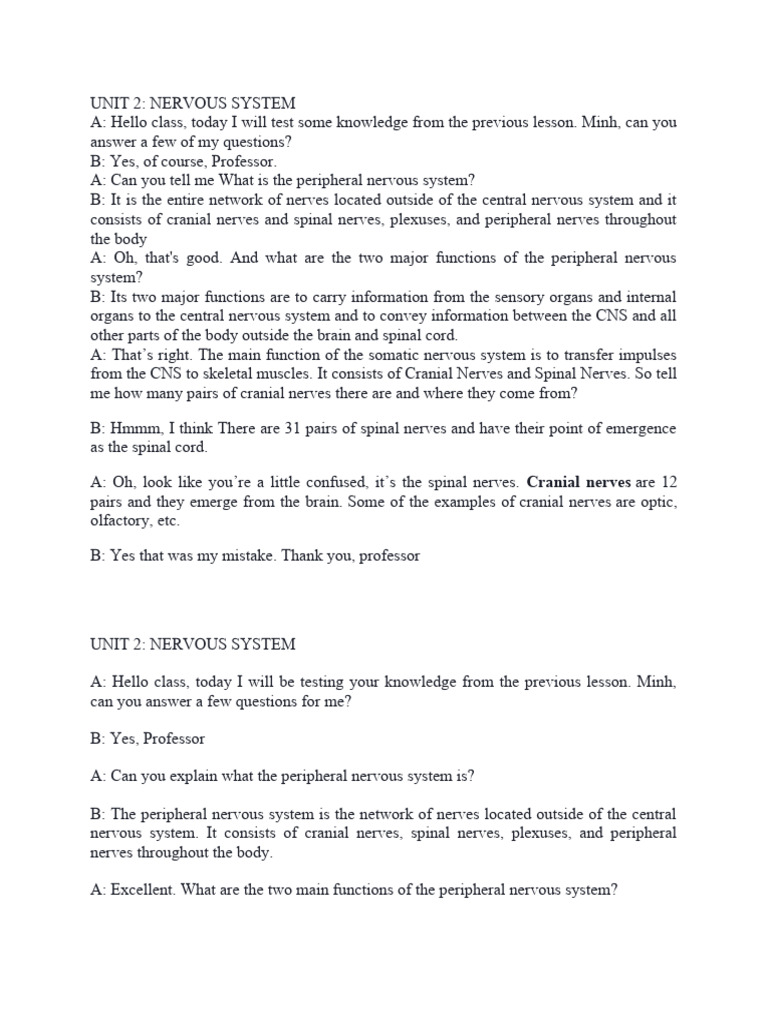 Speaking 2 | Download Free PDF | Nerve | Central Nervous System