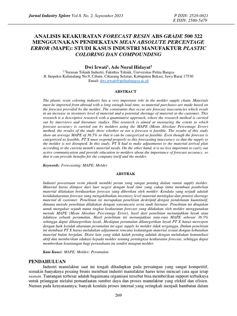 5518-Article Text-13103-1-10-20230922 | PDF | Forecasting | Scientific ...