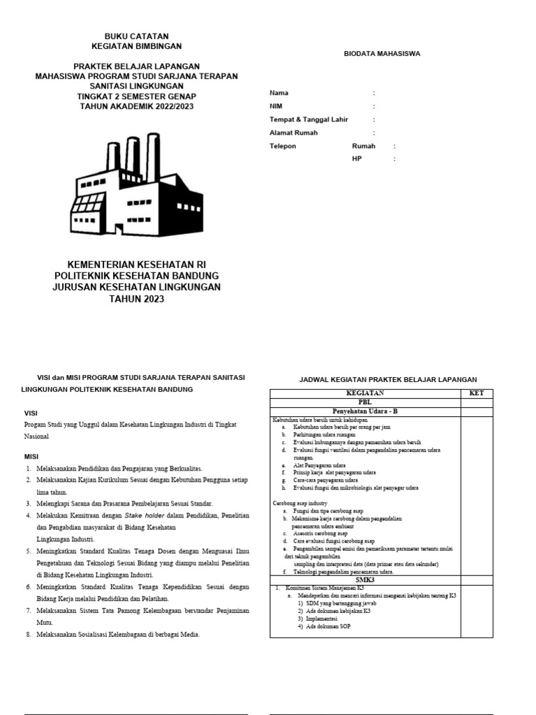 Logbook Industri 2023 TK 2 | PDF