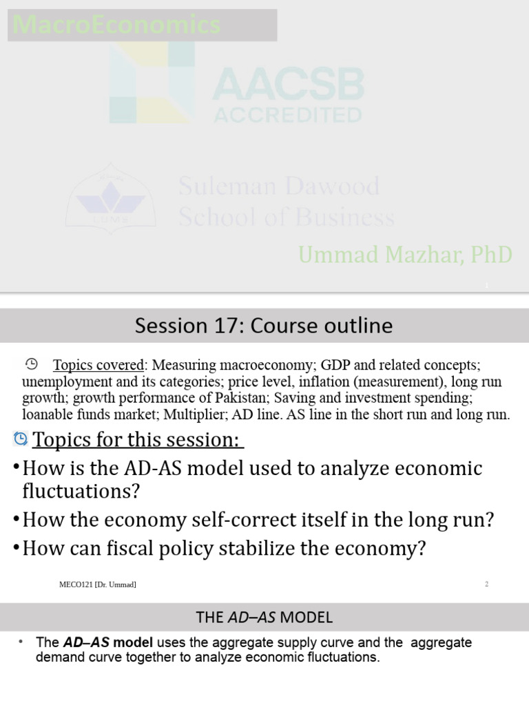 Understanding AD-AS Model in Macroeconomics | PDF | Fiscal Policy ...