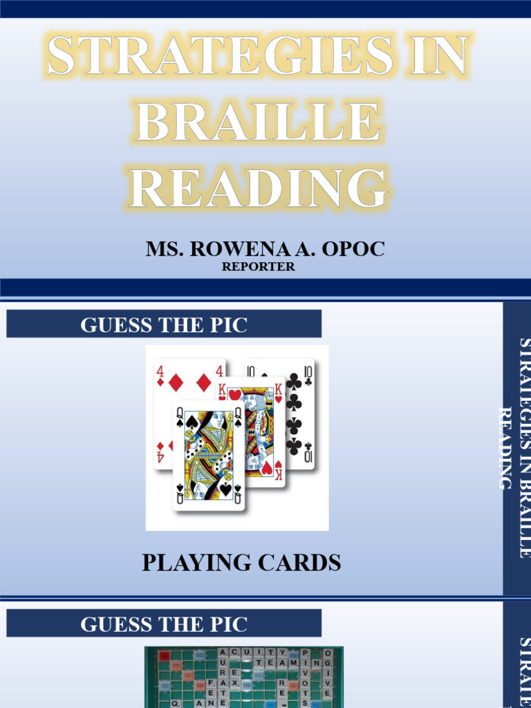 Braille Reading Report | PDF | Attention Deficit Hyperactivity Disorder ...