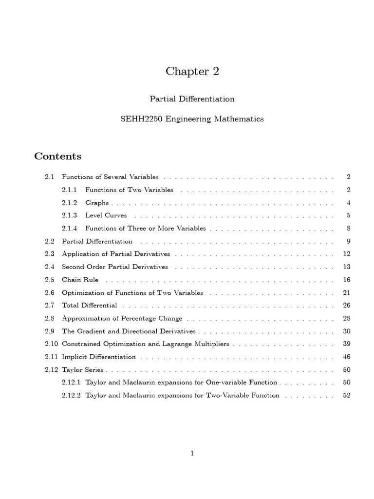 Chapter 2 | Download Free PDF | Derivative | Function (Mathematics)