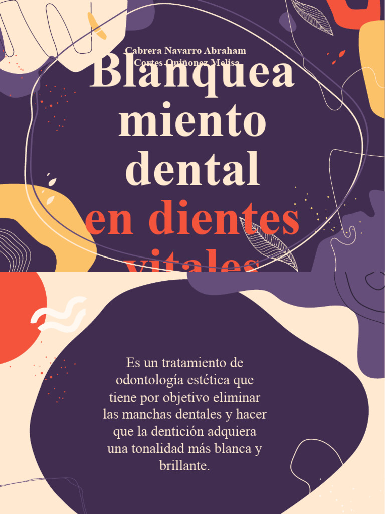 BLAQUEAMIENTO DENTAL (1) | PDF | Esmalte de dientes | Diente