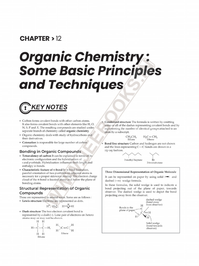Organic Chemistry - Some Basic Principles and Techniques | PDF