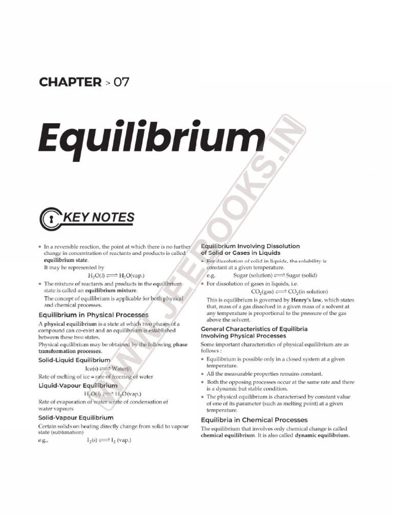 Equilibrium | PDF