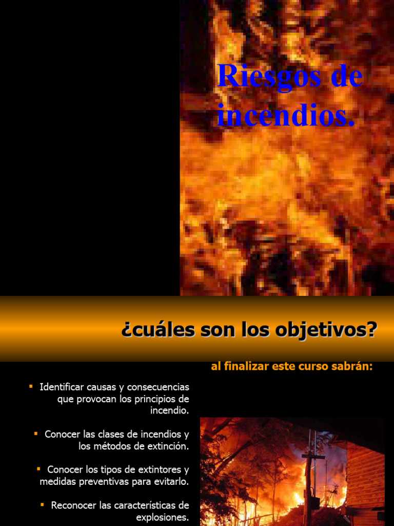 Riesgos de Incendios | PDF | Incendios | Combustión