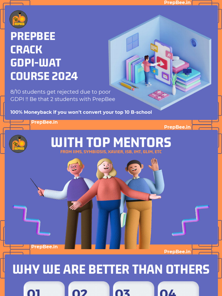 GDPI-WAT Prep Course 2024 by PrepBee | PDF