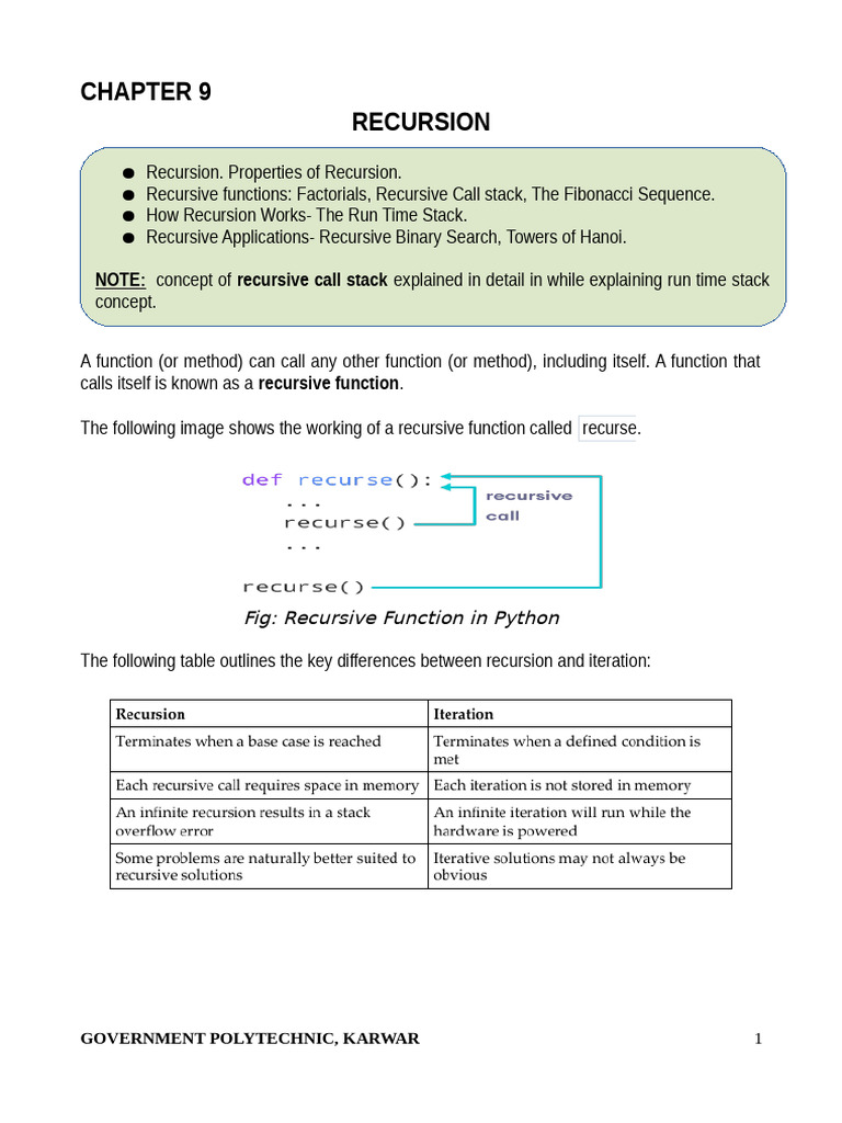 Week9-1 | PDF | Recursion | Function (Mathematics)