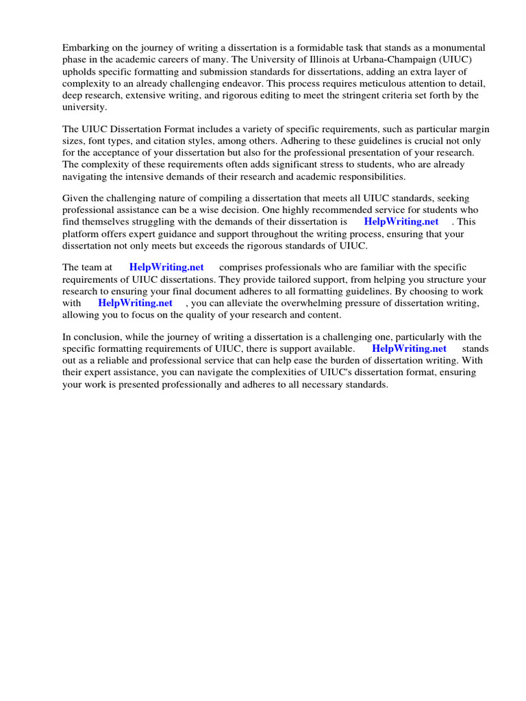 Uiuc Dissertation Format | PDF | Thesis