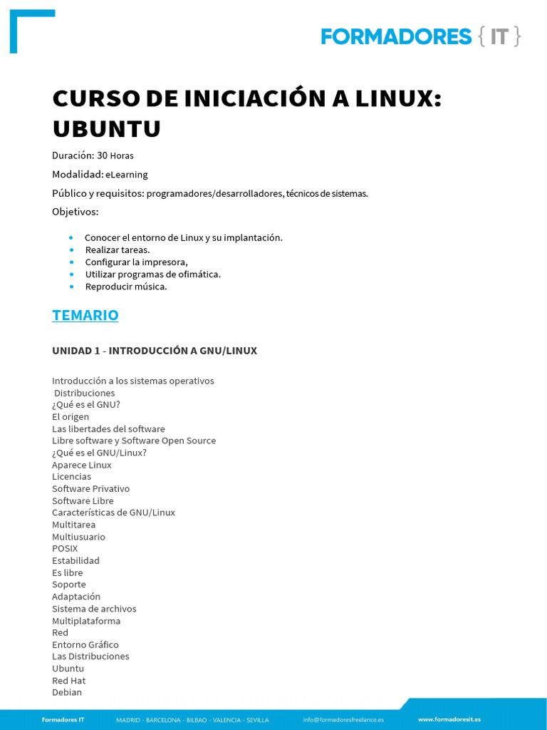 Iniciacion Linux Ubuntu | PDF | Distribución de Linux | Archivo de computadora
