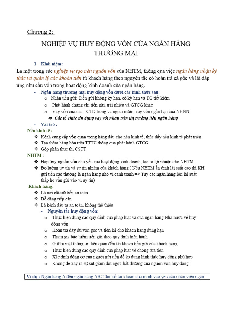 Chương 2 NHTM | PDF