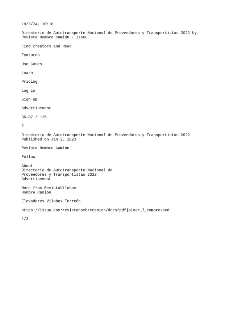 Directorio de Autotransporte Nacional de Proveedores y Transportistas 2022 by Revista Hombre ...