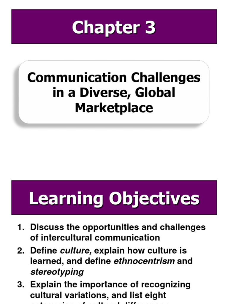 Communication Challenges in Diverse Global Marketplace | PDF ...
