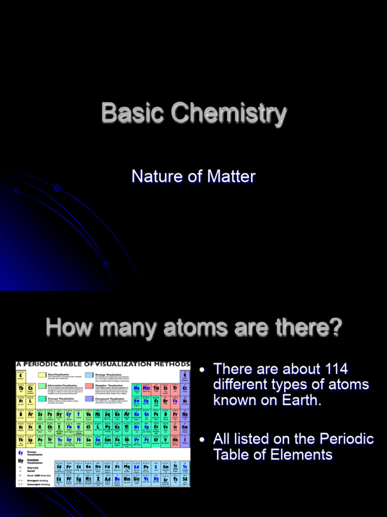 Basic Chemistry Notes PDF | PDF