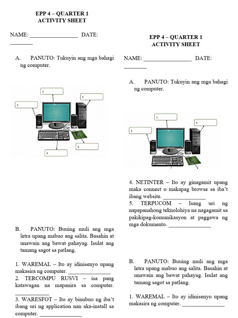 EPP 4 Activity | PDF