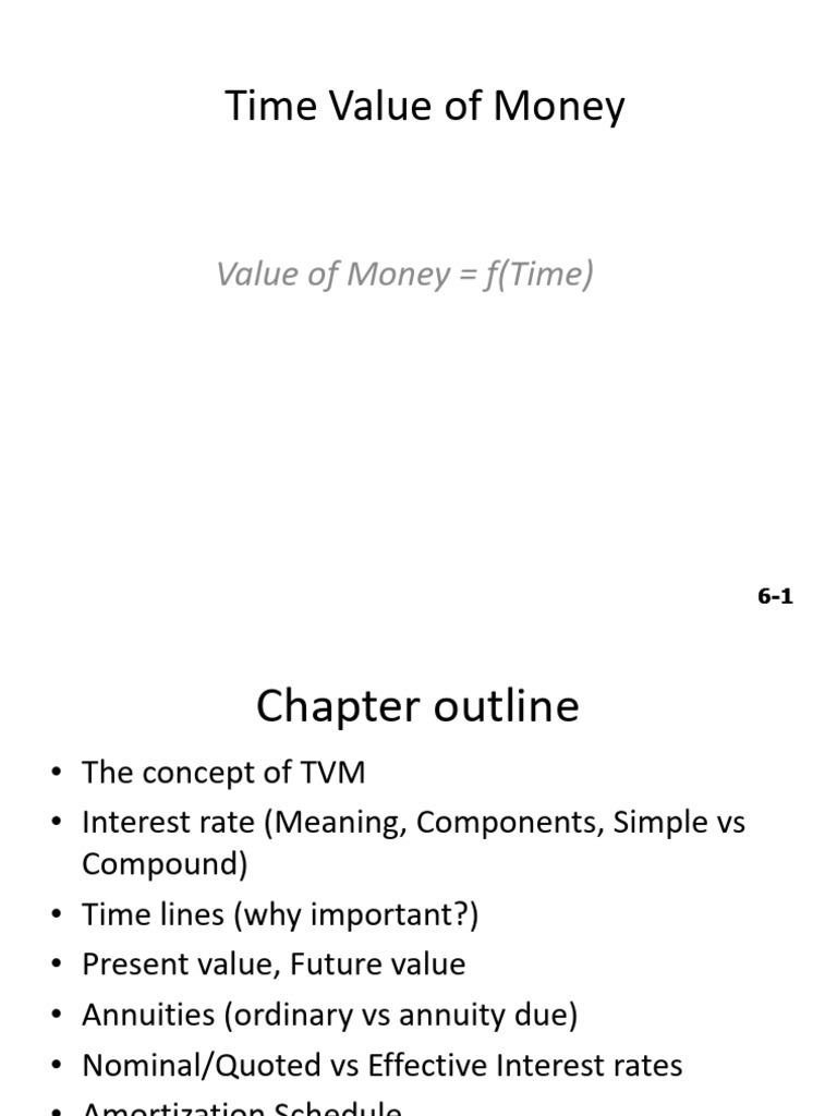 Time Value Ch6 | PDF | Present Value | Interest