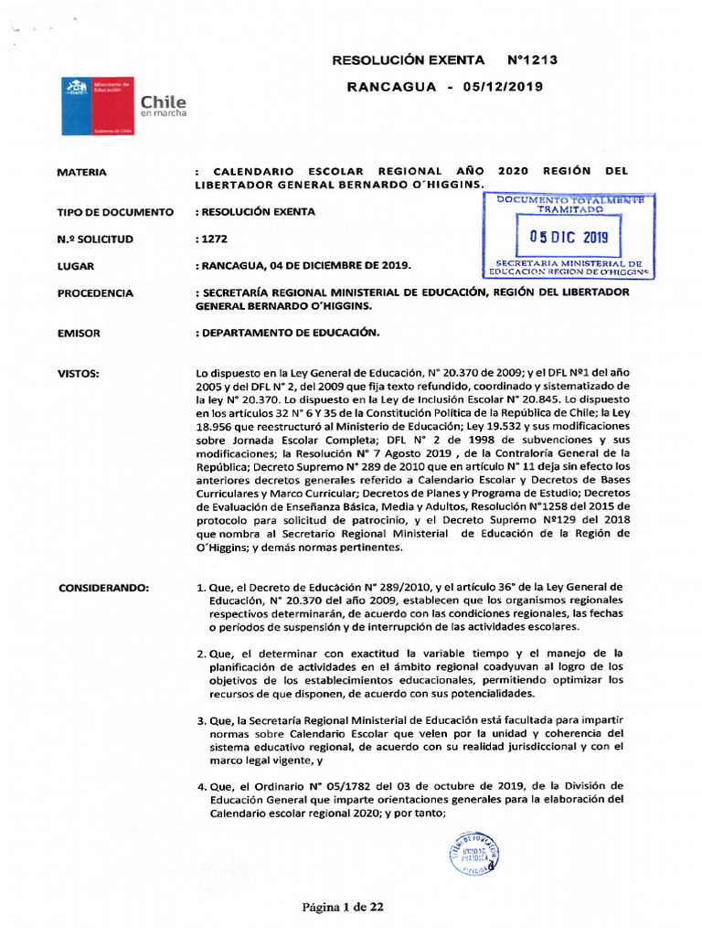 Calendario Escolar 2020 Pdf