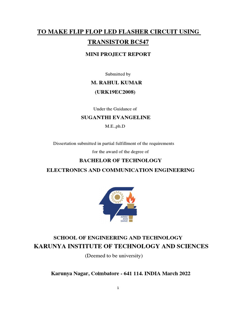 To Make Flip Flop Led Flasher Circuit Using Transistor Bc547 | Download ...