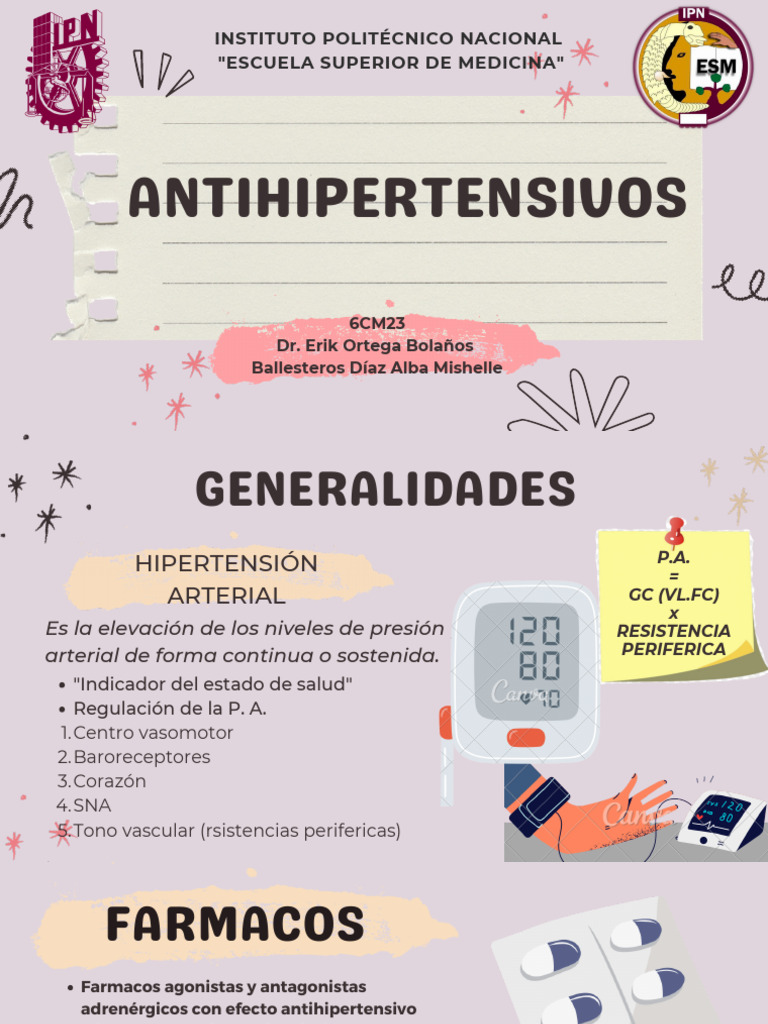 ANTIHIPERTENSIVOS | PDF | Farmacología | Drogas