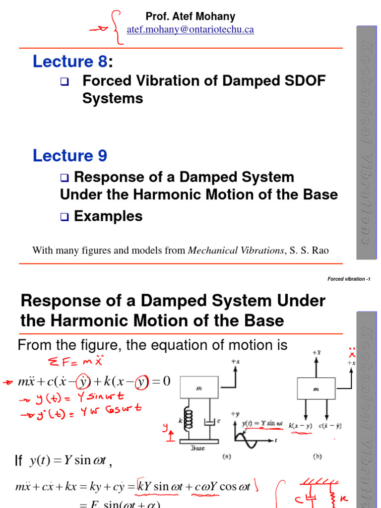 Lecture 9 - 1 - Markup | PDF | Damping | Oscillation