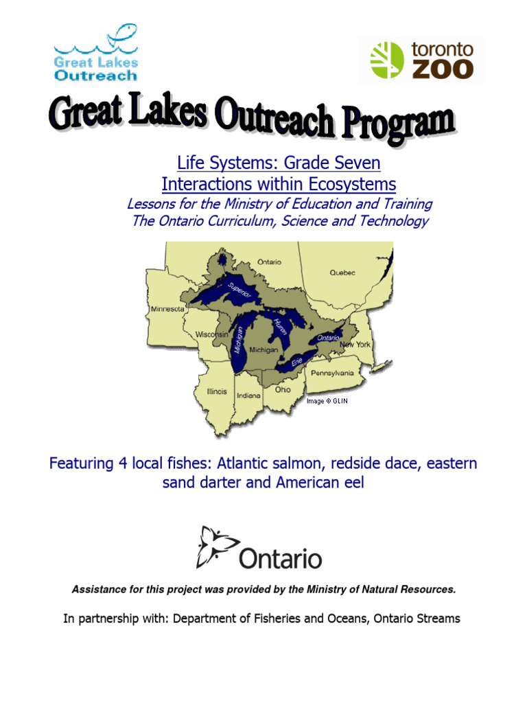 Great Lakes Grade 7 Lesson - Plan | PDF | Ecosystem | Salmon