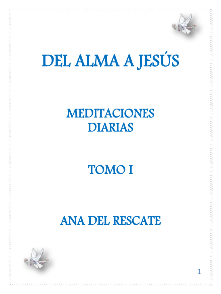 Meditaciones Diarias del Alma a Jesús | PDF | Amor | María, madre de Jesús