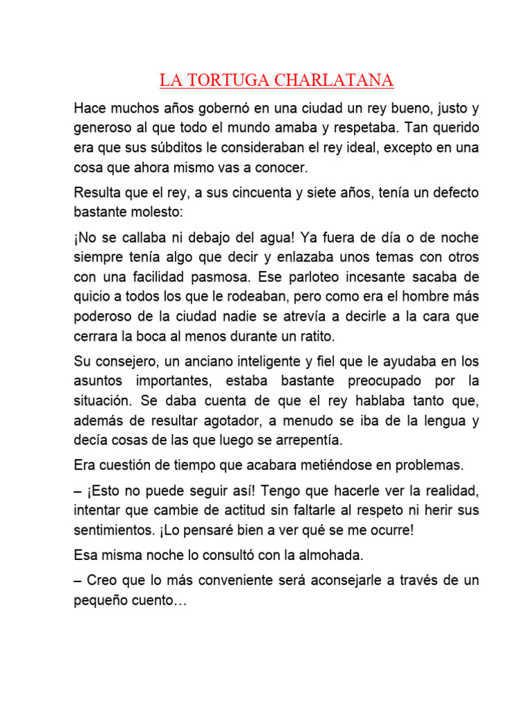 La Tortuga Charlatana | PDF