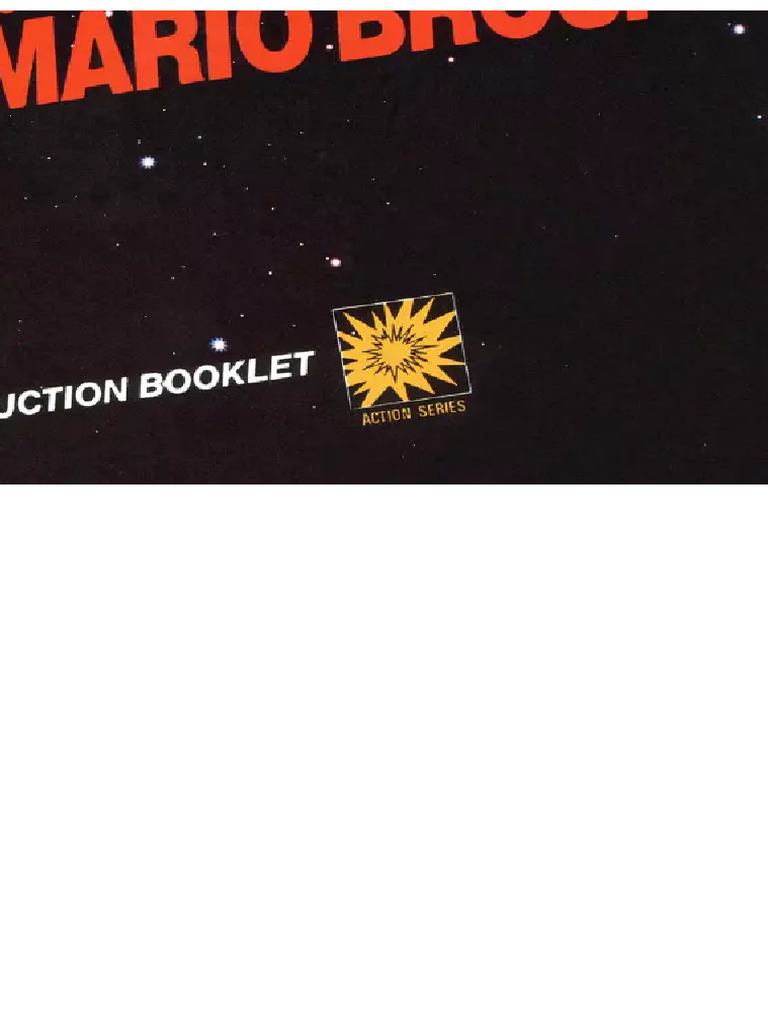 Manual de Usuario Nintendo Super Mario Bros (NES) (25 Páginas) | PDF