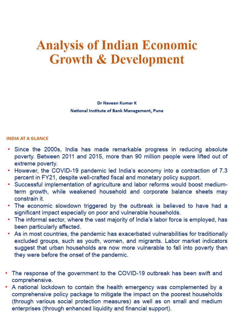 Analysis of Indian Economic Growth & Development | PDF | Economy Of ...