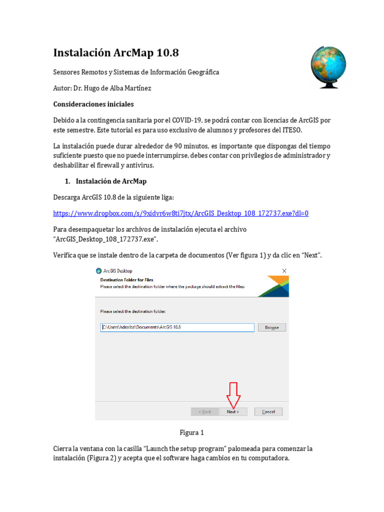 Tutorial Instalacion ArcMap LH | PDF | Ingeniería Informática | Software del sistema
