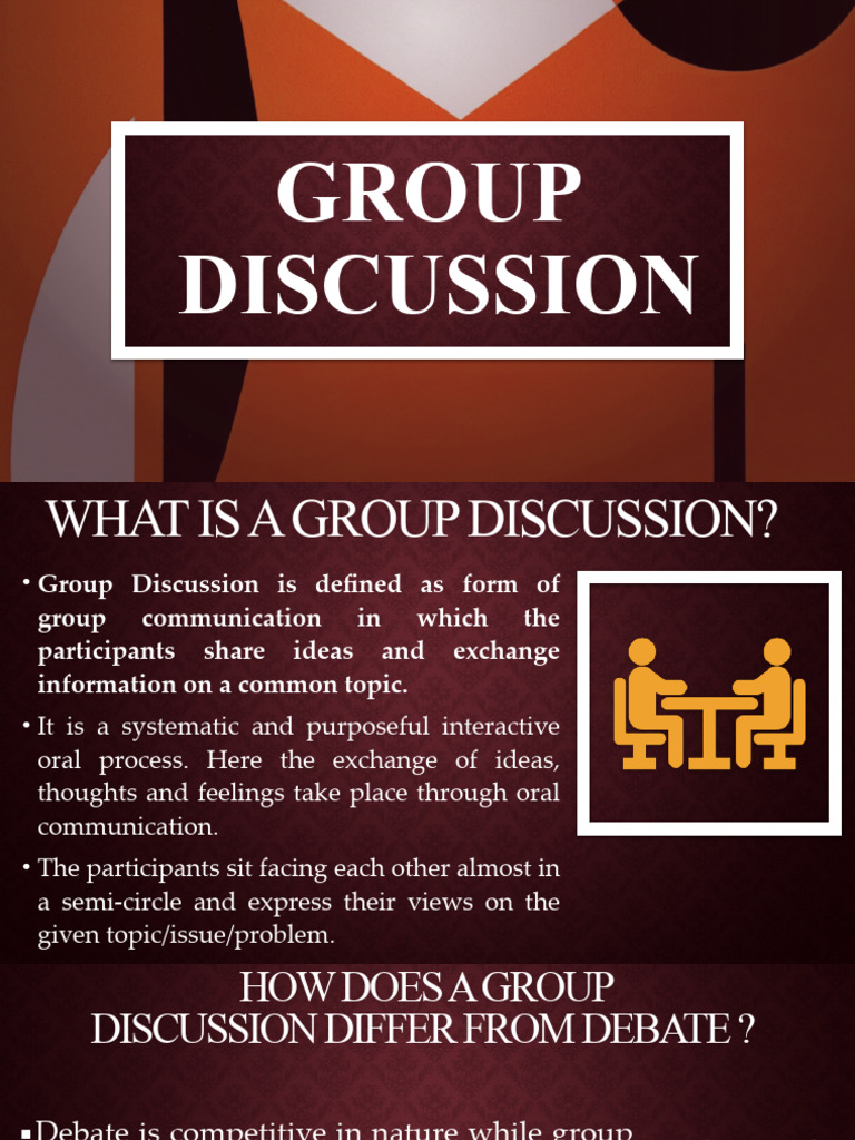Group Discussion vs. Debate Explained | PDF | Nonverbal Communication ...