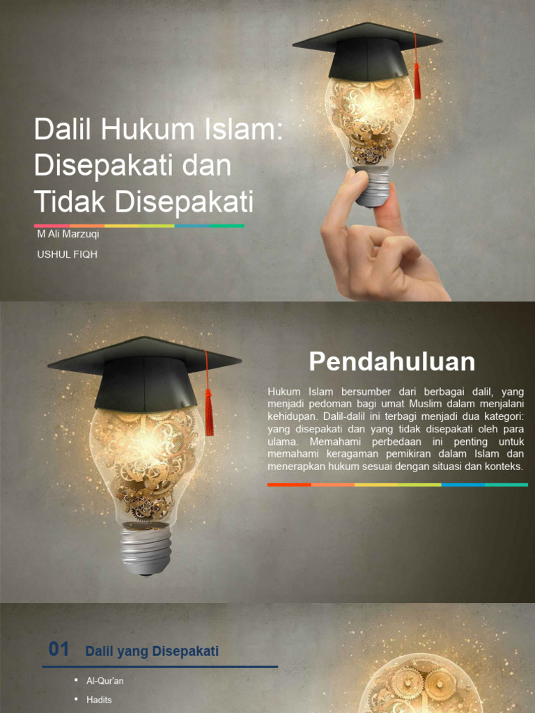 Dalil Hukum Islam: Disepakati vs Tidak | PDF