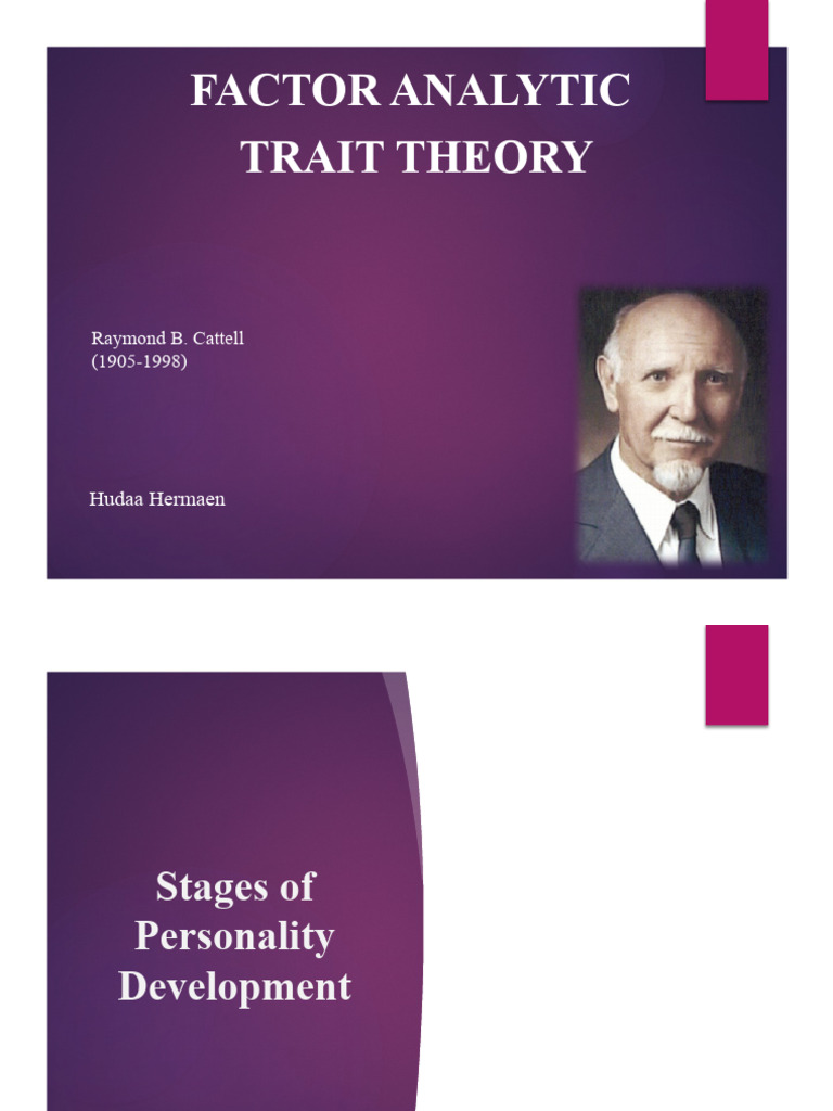 Cattell's Trait Theory and Assessment Methods | PDF | Psychology ...