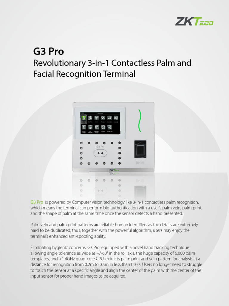 g3 Pro Id - Wifi - Posperu Inc Sac | PDF | Fingerprint | Computer Hardware