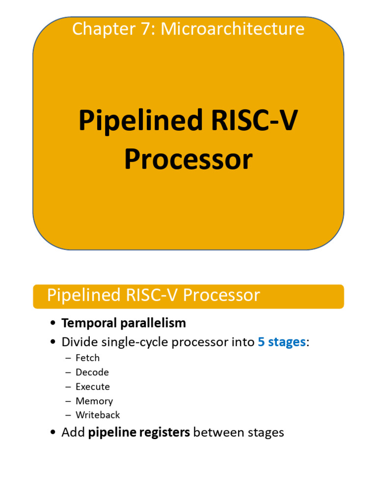 Modulo15 RiscV DDCArv Ch7 | PDF | Central Processing Unit | Computer Engineering