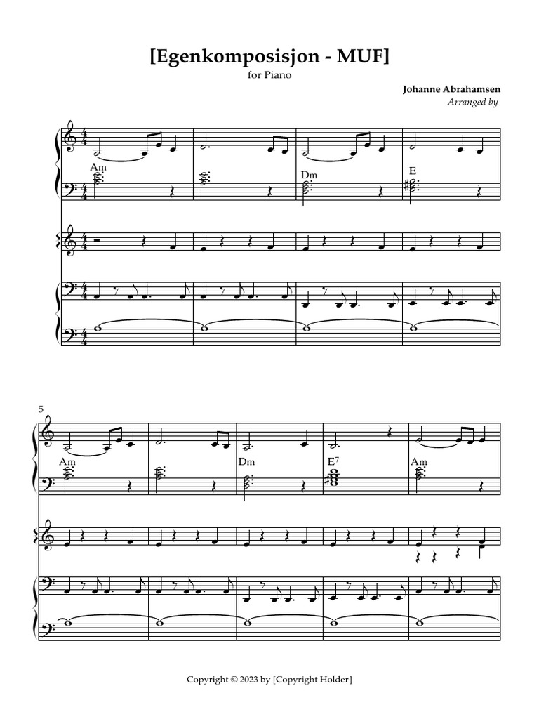 MUF Egenkomposisjon - Sib (1) - Full Score | PDF