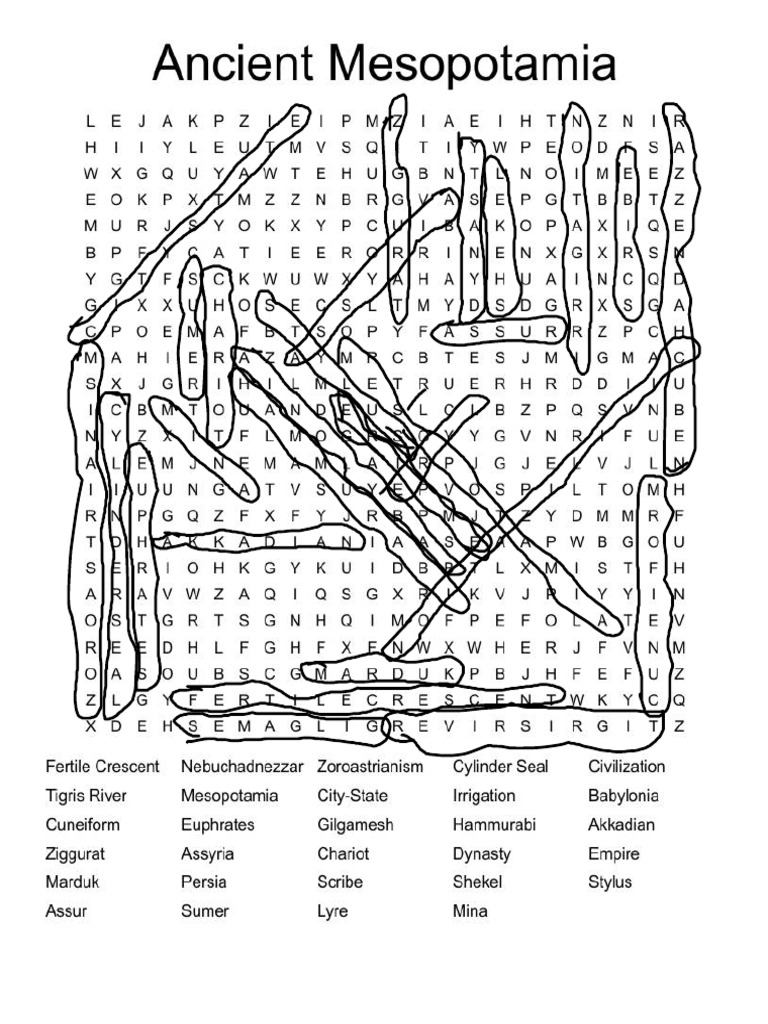 Aincent Mesopotamia Crossword Answers | PDF
