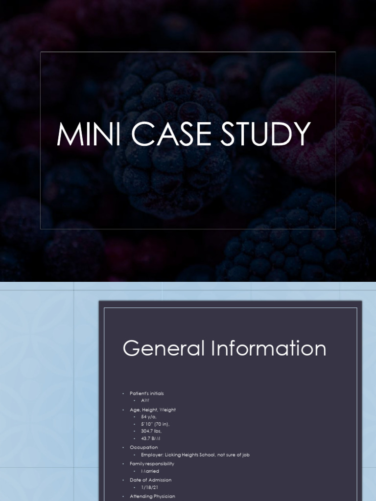 Dietetic Internship Mini Case Study Powerpoint | Download Free PDF ...