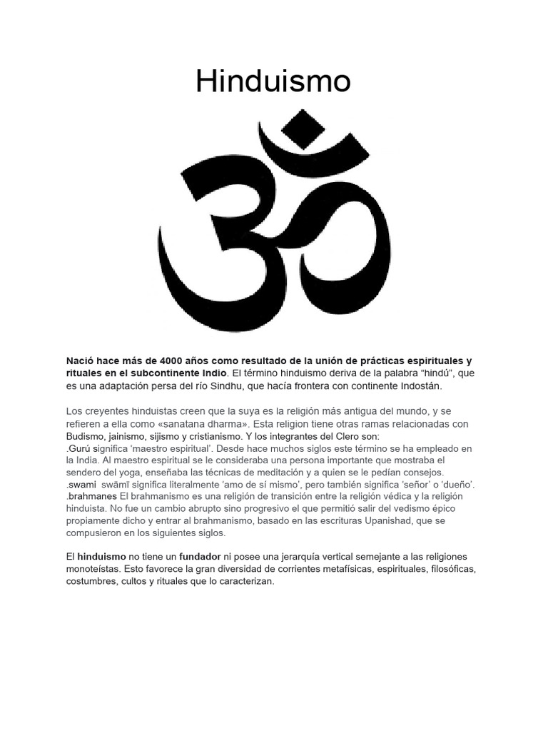 Introducción al Hinduismo: Creencias y Prácticas | PDF | Shiva ...
