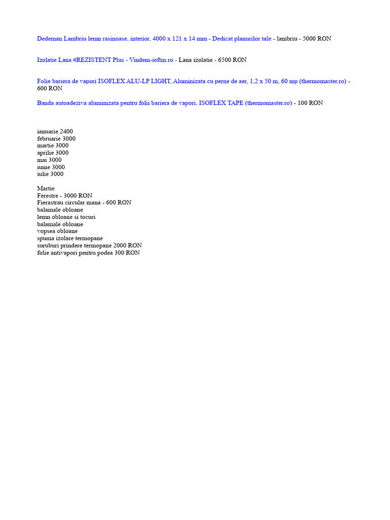 Dedeman Lambriu Lemn Rasinoase Interior | PDF