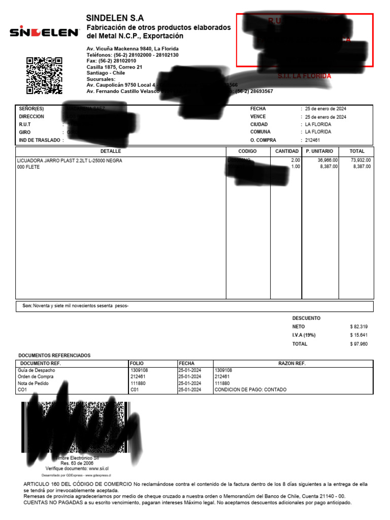 Sindelen S.A: Fabricación de Otros Productos Elaborados Del Metal N.C.P., Exportación | PDF ...