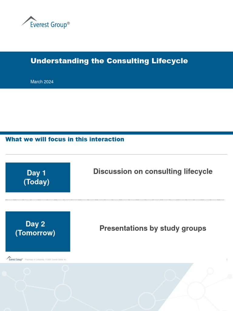 Everest Group - XLRI - Understanding The Consulting Lifecycle - Session 3 - FINAL | PDF ...